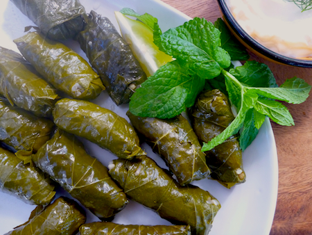 Authentic Vegetarian Stuffed Vine Leaves Recipe – The Back Yard Lemon Tree