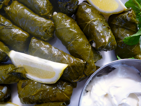 Authentic Vegetarian Stuffed Vine Leaves Recipe – The Back Yard Lemon Tree