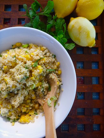 Perfect Fluffy Lemon Infused Quinoa Recipe with Corn and Mint – The ...