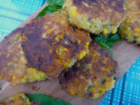 Delicious Southern Corn Cakes Recipe with Fresh Salsa and Whipped Feta ...
