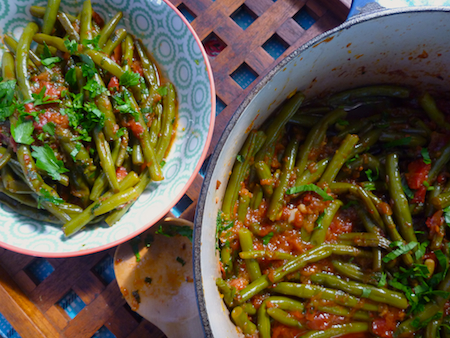 Greek Fasolakia: Slow Braised Green Bean Stew Delight – The Back Yard ...
