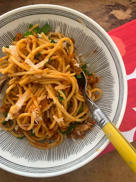 Vegetarian Bolognese: Lentil Ragu Recipe You’ll Love – The Back Yard ...